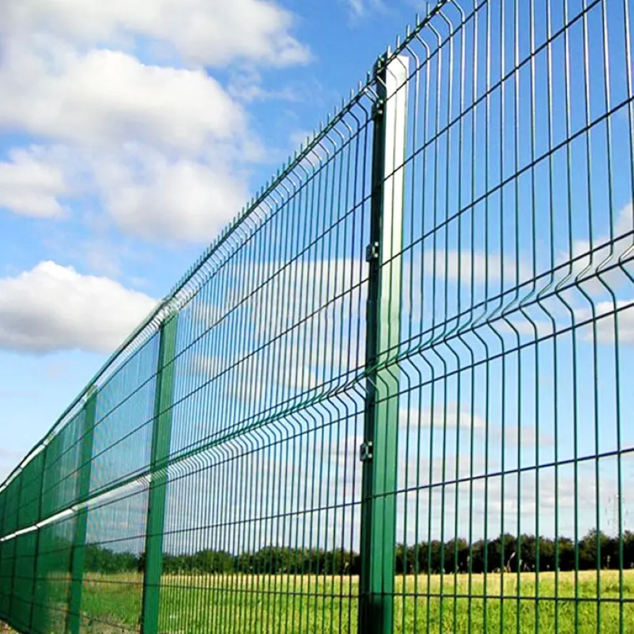 Galvanized Outdoor Perimeter 3d Fence Curved Welded Mesh Weaved ...