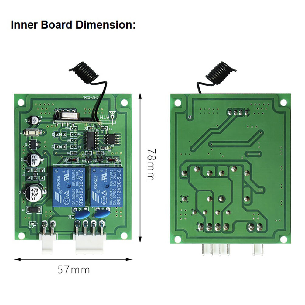 Dc12v/24v Rf Wireless Gate Motor Controller 2ch Garage Door Dc Motor ...