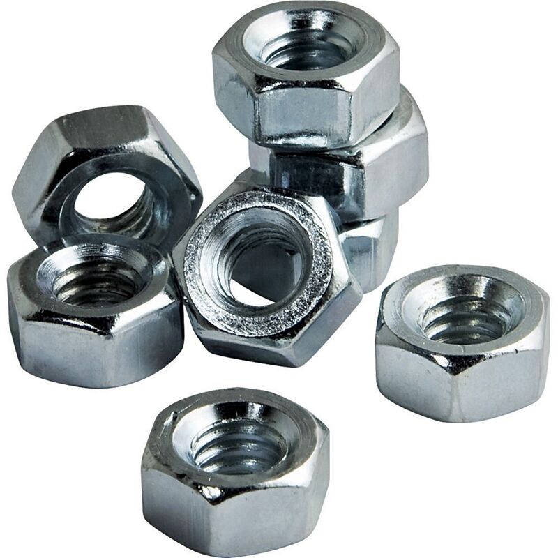M8-m56 White Zinc Plated Din555 Din6330 Carbon Steel Class4.8 Class8.8 ...