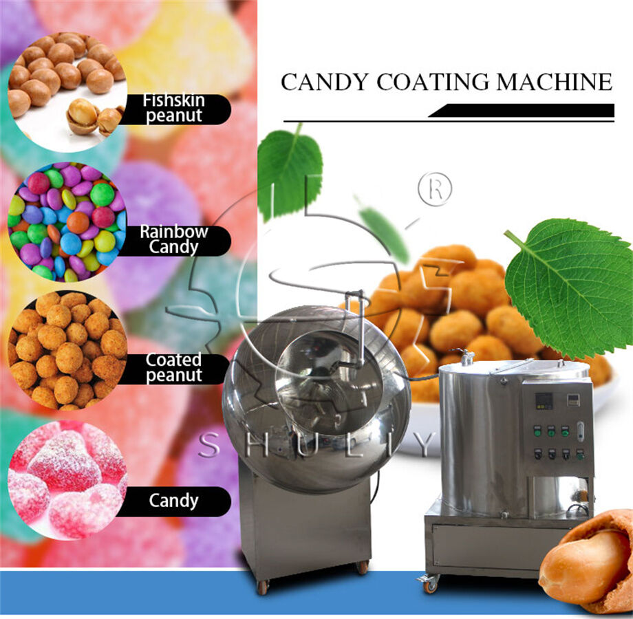 Chocolate Coating Machine Peanut Sugar Coater Polisher Coating Machine ...