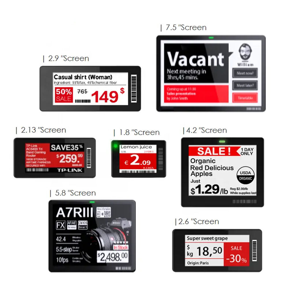 E Ink 2.9 Label Esl Bluetooth 5.0 Digital Price Tag Electronic Shelf ...