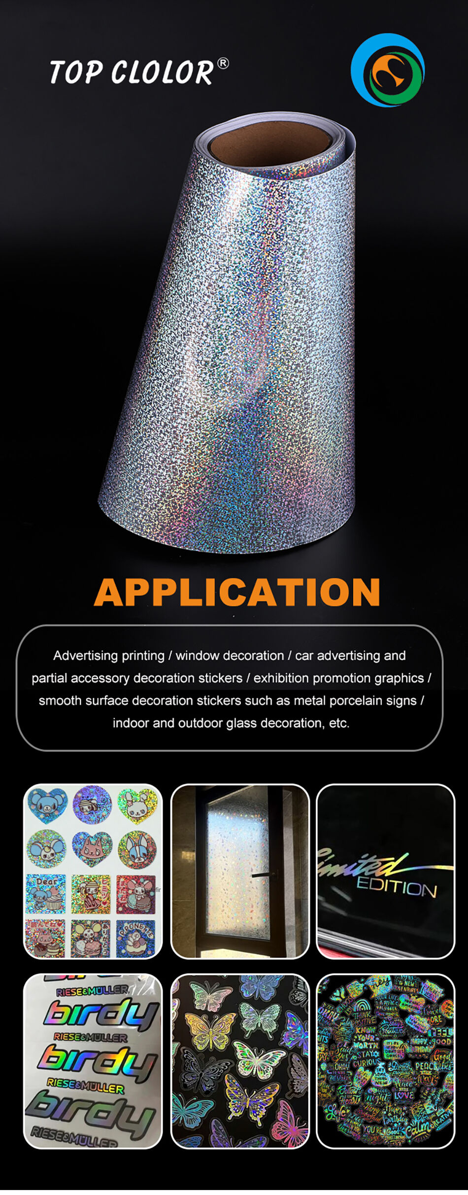 Laser Flash Dot Car Stickers Uv Sprayable Waterproof Stickers Eco ...