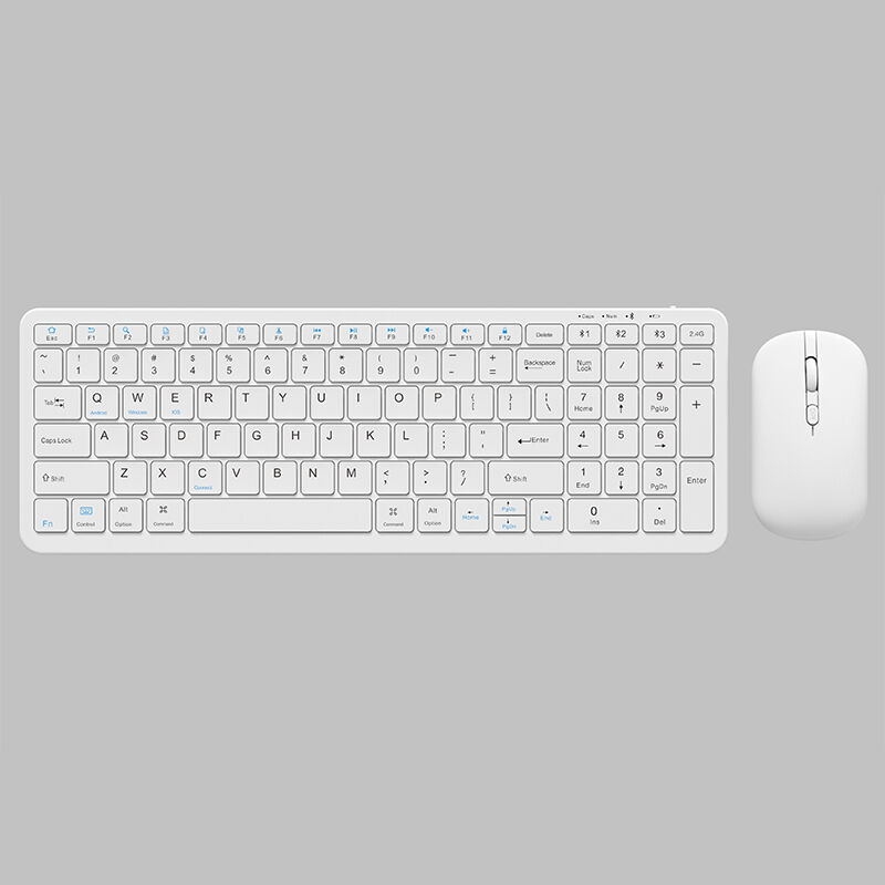 Buy China Wholesale White Wireless Rechargeable Keyboard And Mouse 2.4g ...