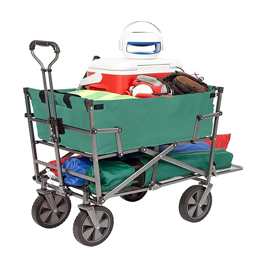 150 Lb Capacity Sports Double Decker Wagon Collapsible Outdoor Utility ...