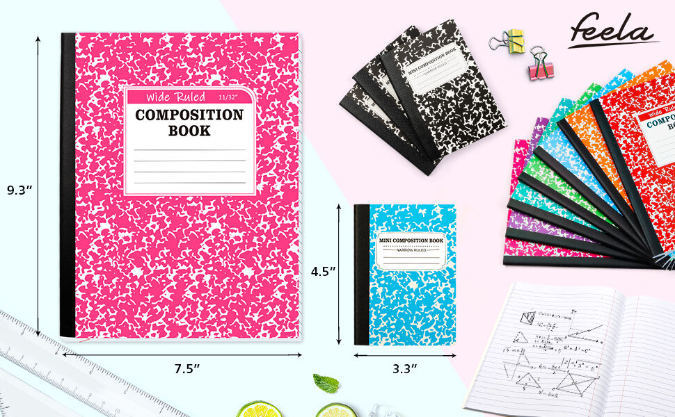 Factory Direct High Quality China Wholesale Custom Composition Notebook, Pastel Colors College ...