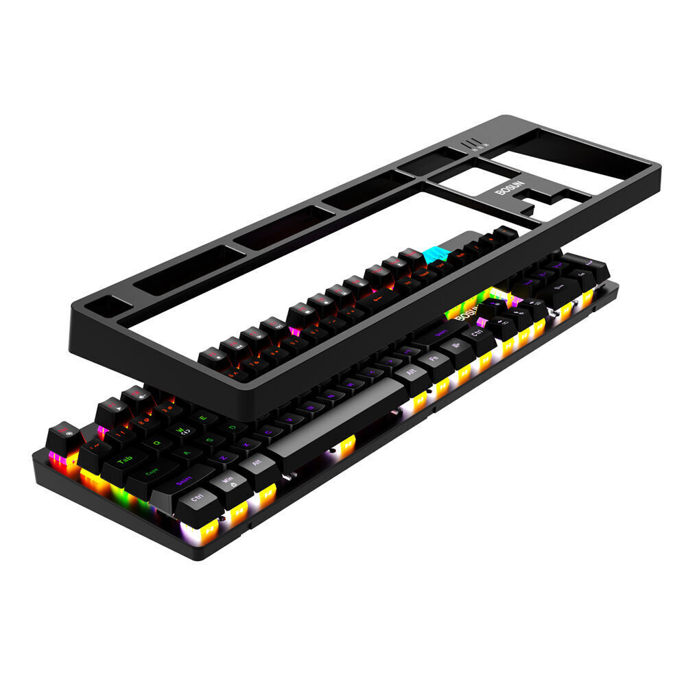 2025 Lastest Cheapest Rainbow Backlit Mechanical Keyboards 104keys ...