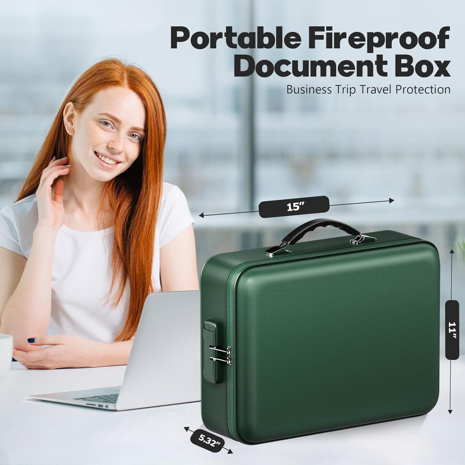 Waterproof And Fire-resistant Storage Zipper Bag Fireproof Document ...