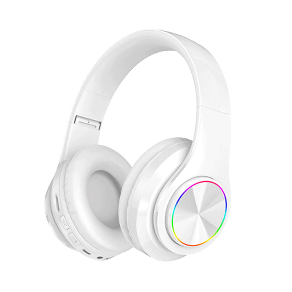 Factory Price Rgb Bluetooth Headphone On-ear Bt Headset With Led Light ...
