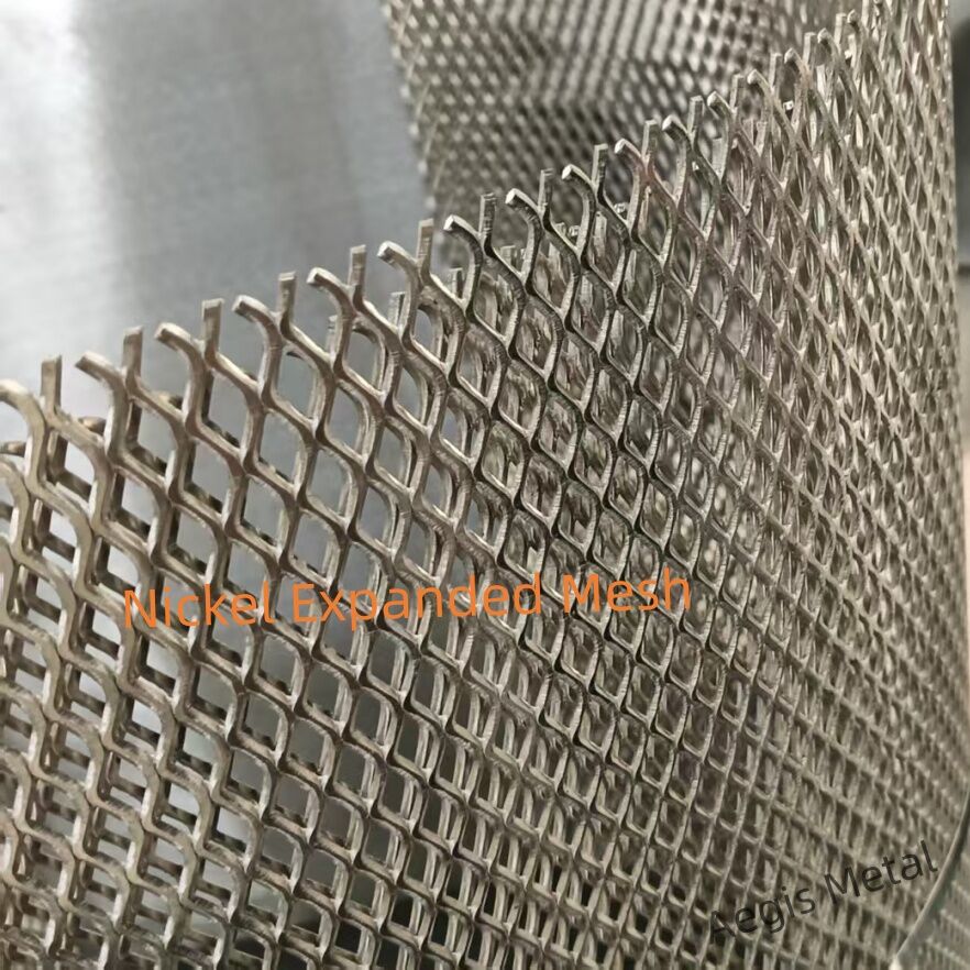 0.5mm Thickness 0.5*1mm Diamond Hole Ni201 Nickel Expanded Wire Mesh ...