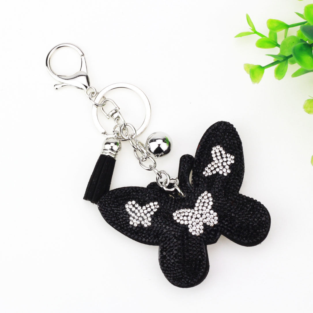 Hot Sale Two Color Butterfly Small Gift Flannel Hot Diamond Bag Pendant ...