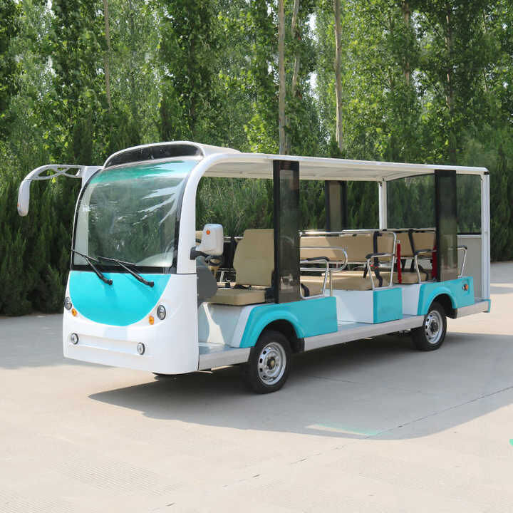 On Sale High Performance 72v 5kw Fully Enclosed Electric Shuttle Bus 14 ...