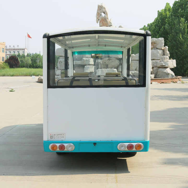 On Sale High Performance 72v 5kw Fully Enclosed Electric Shuttle Bus 14 ...