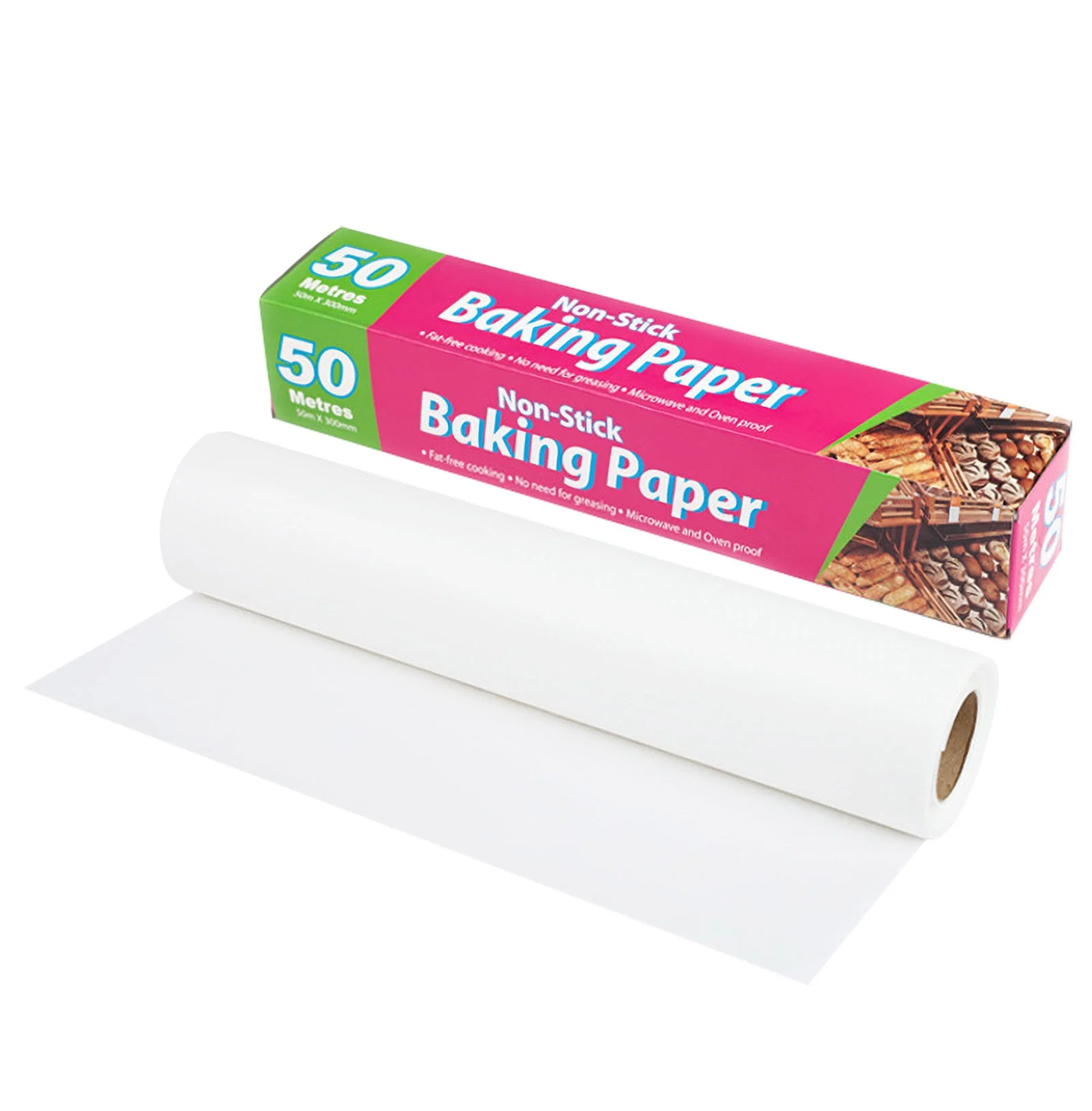 Wholesale Non-stick Pre-cut Parchment Baking Paper Rolls For ...