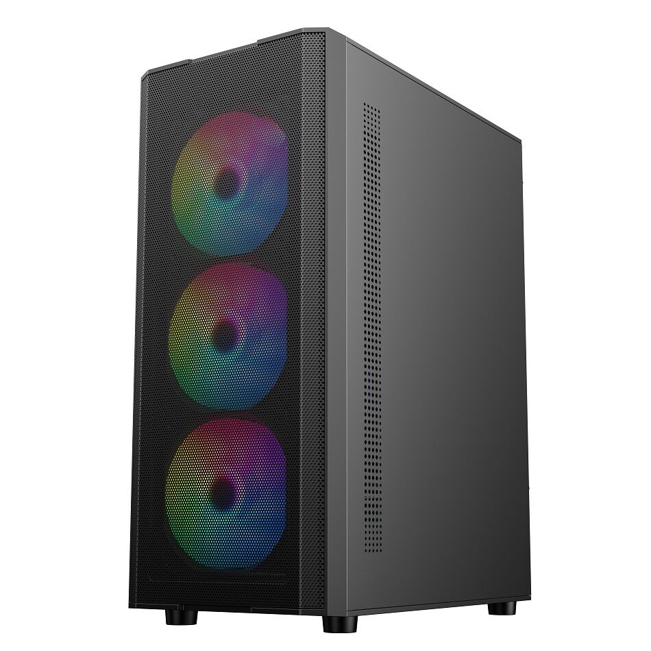 Ruix Mesh-2(black) Atx Gaming Case Mesh Front Panel High Airflow ...