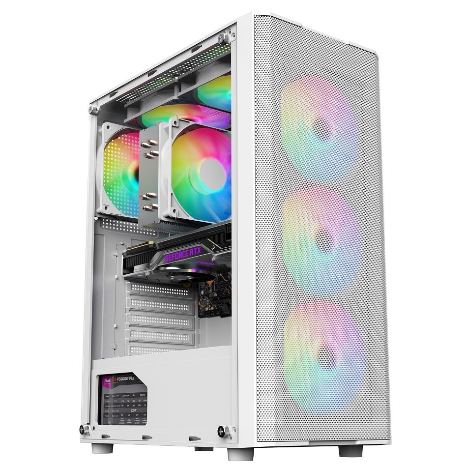 Buy China Wholesale Ruix Mesh-2(white) Atx Gaming Case For Pc ...