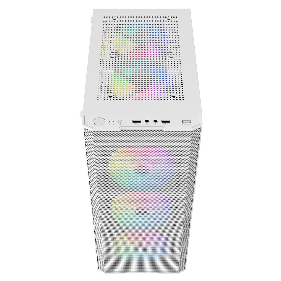 Buy China Wholesale Ruix Mesh-2(white) Atx Gaming Case For Pc ...