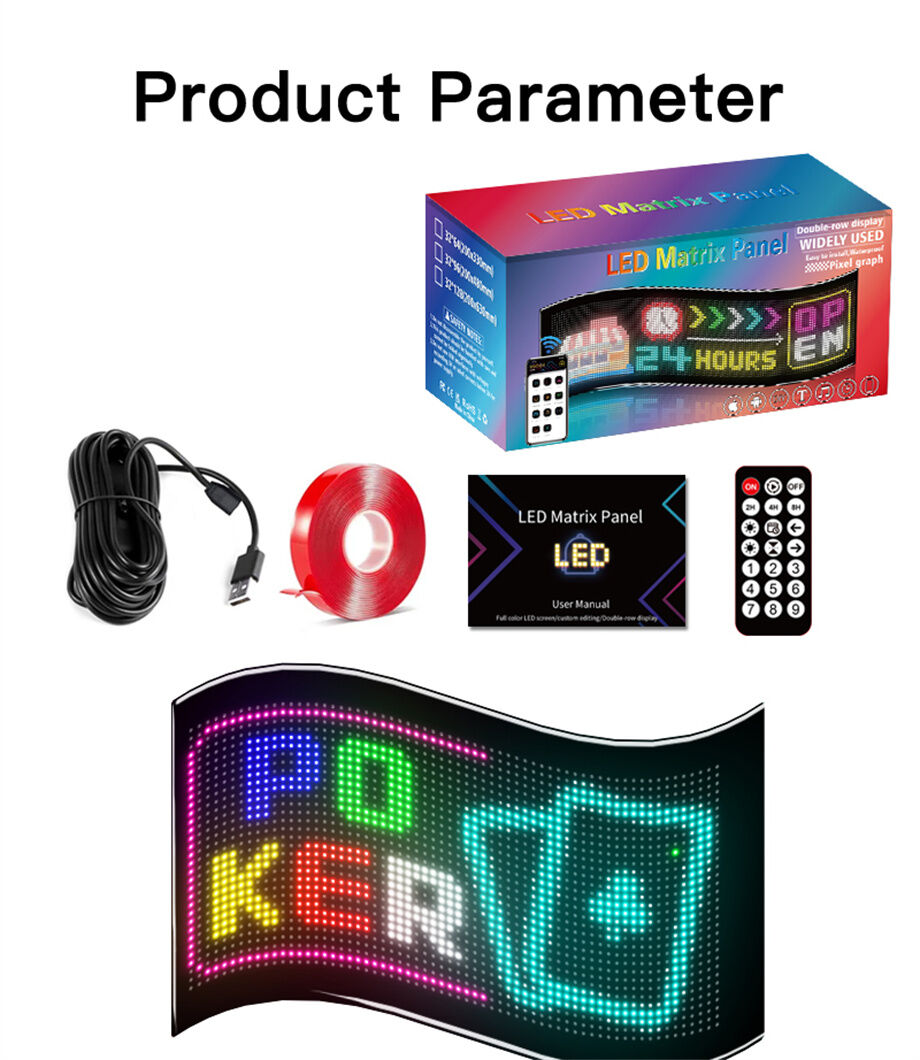 Achetez en gros écran D'affichage Led Numérique Flexible 32*160 Avec Messages à Défilement ...