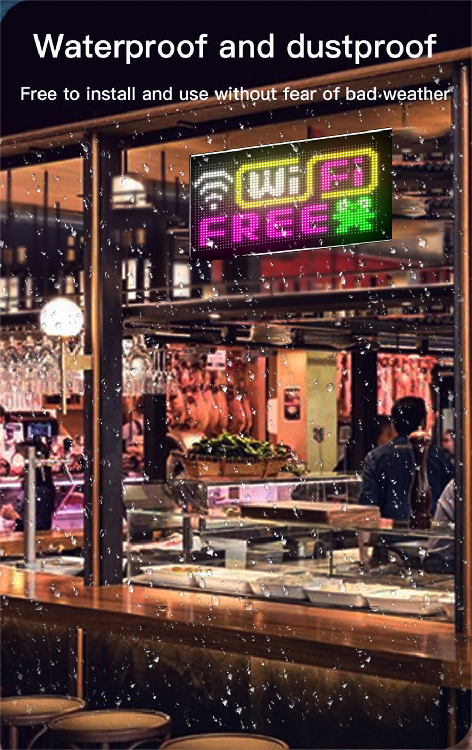 Achetez en gros écran D'affichage Led Numérique Flexible 32*160 Avec Messages à Défilement ...