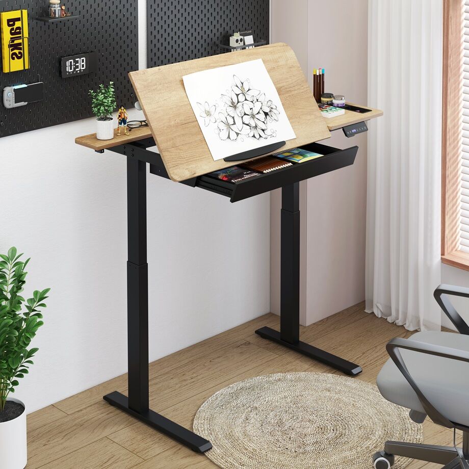 Buy China Wholesale Olin Ergonomic Electric Height Adjustable Drafting ...