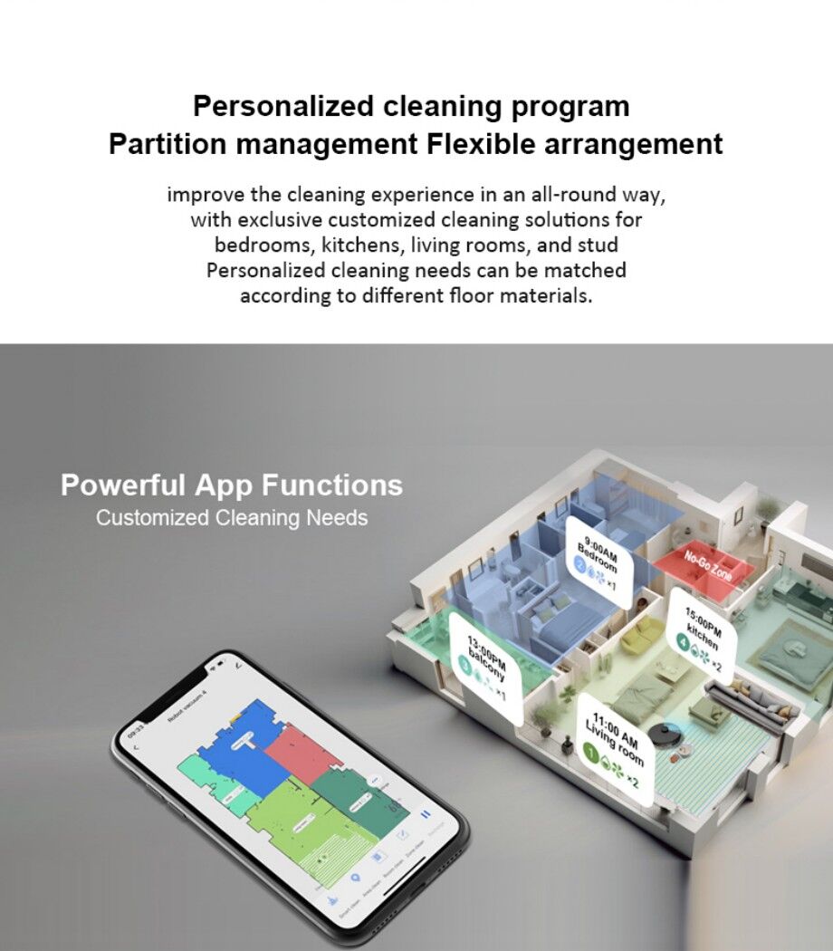 Oem/odm Robot Vacuum Cleaner With 3000pa Suction, Brushless Motor, And ...