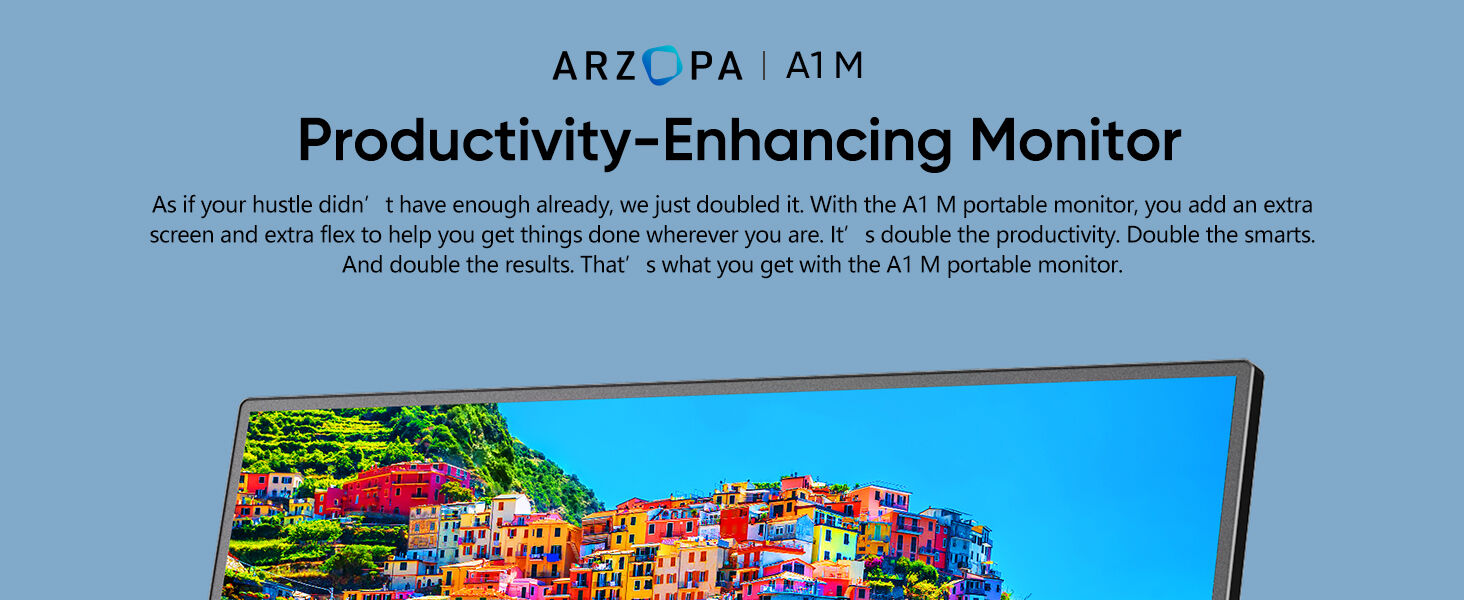 Arzopa A1m 17.3 Inch 1080p Ultra Slim Portable Gaming Gamer Usb Monitor ...