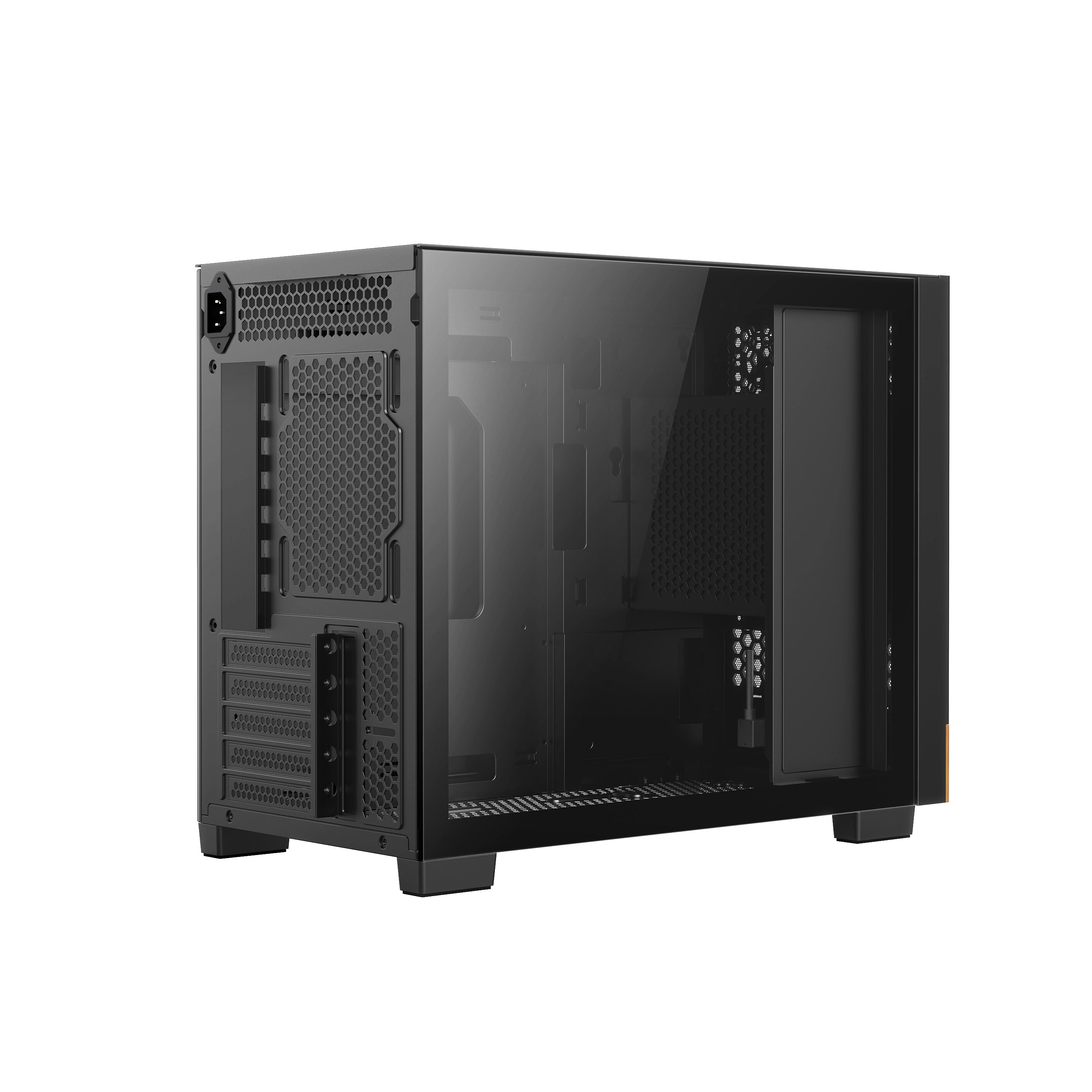 Ruix Matrix Black Micro-atx Gaming Case Mesh Panel Wooden Computer Case ...