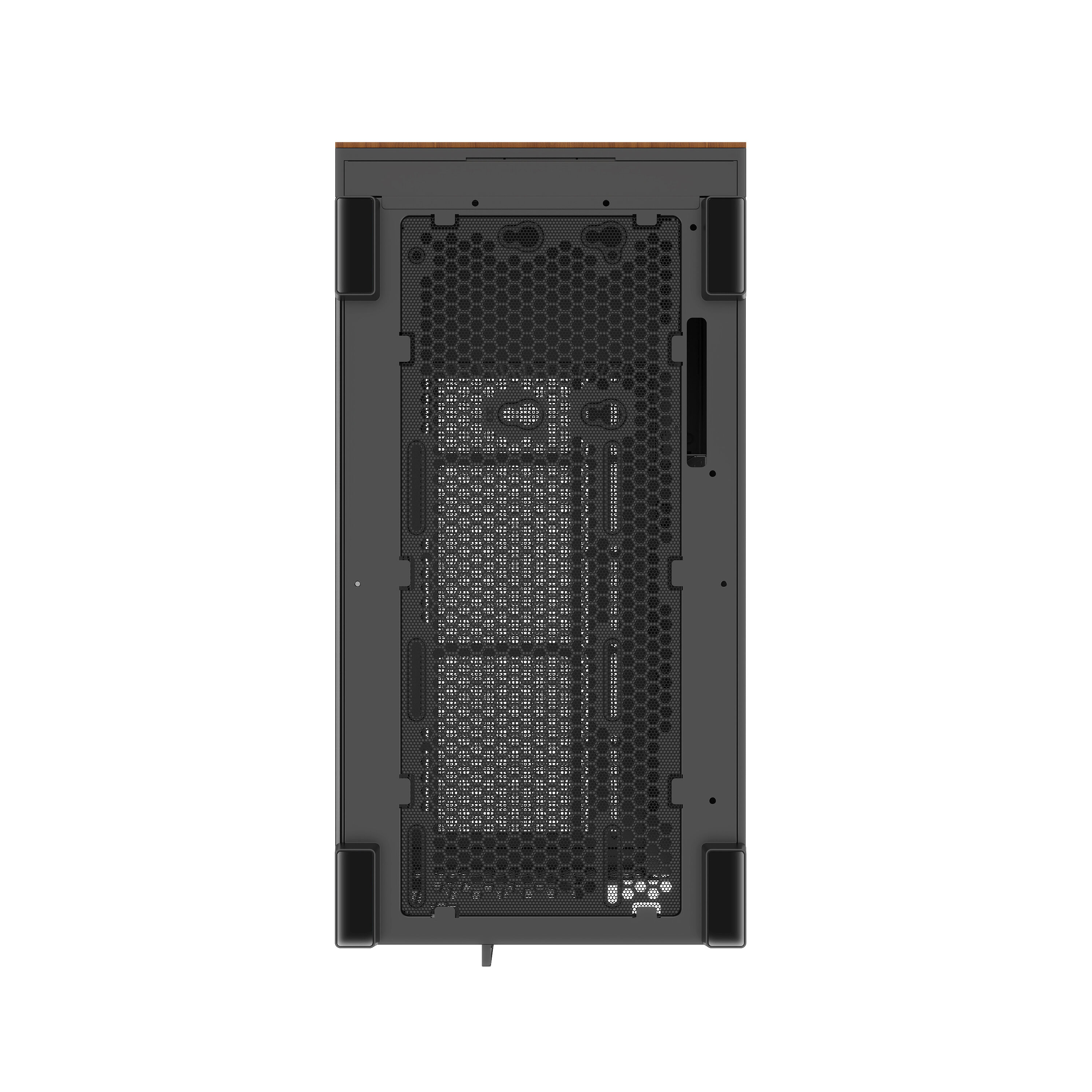 Ruix Matrix Black Micro-atx Gaming Case Mesh Panel Wooden Computer Case ...