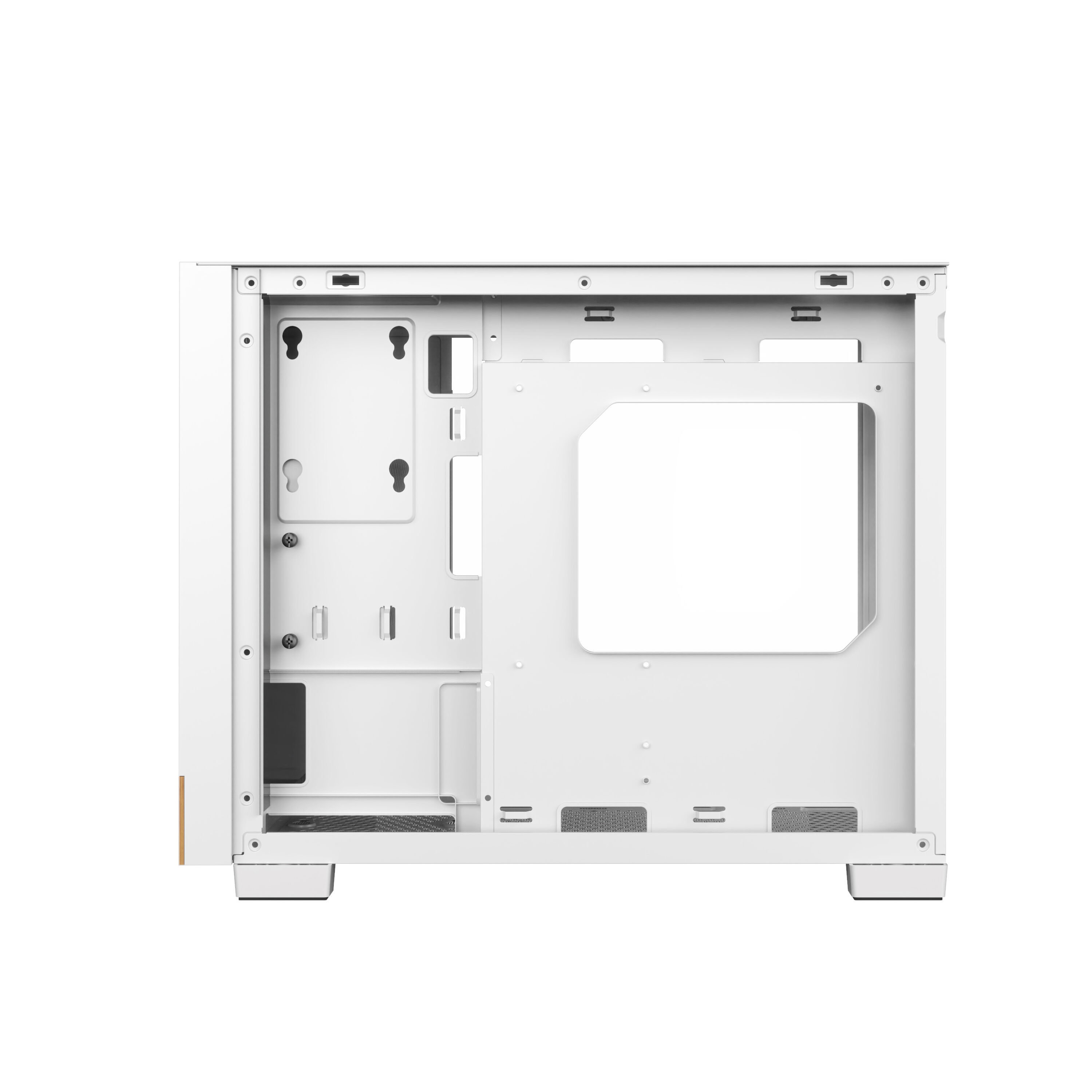 Ruix Matrix White High Airflow Gaming Case Mesh & Wooden Panel Micro ...