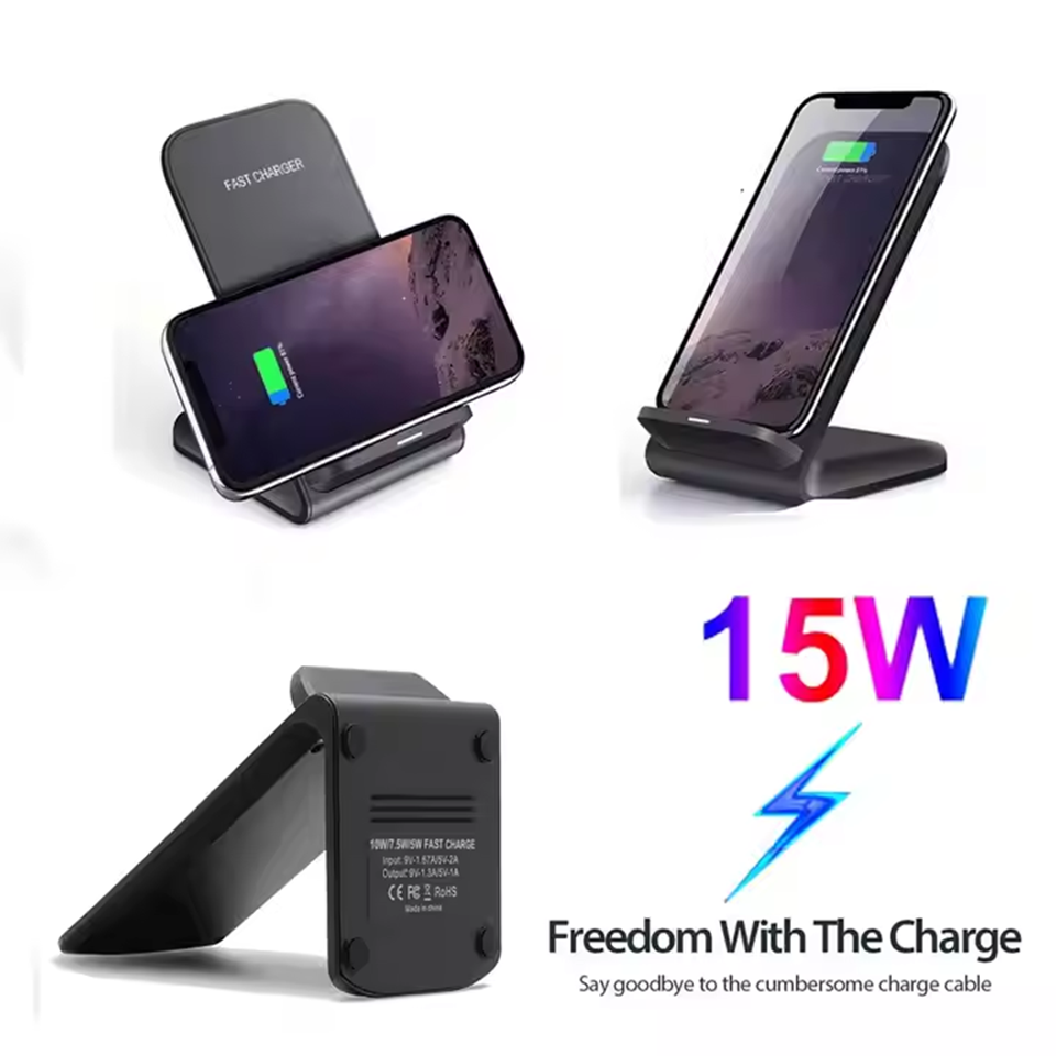 Promotion Phone Holder 15w Qi Wireless Charger Stand Gift - China ...