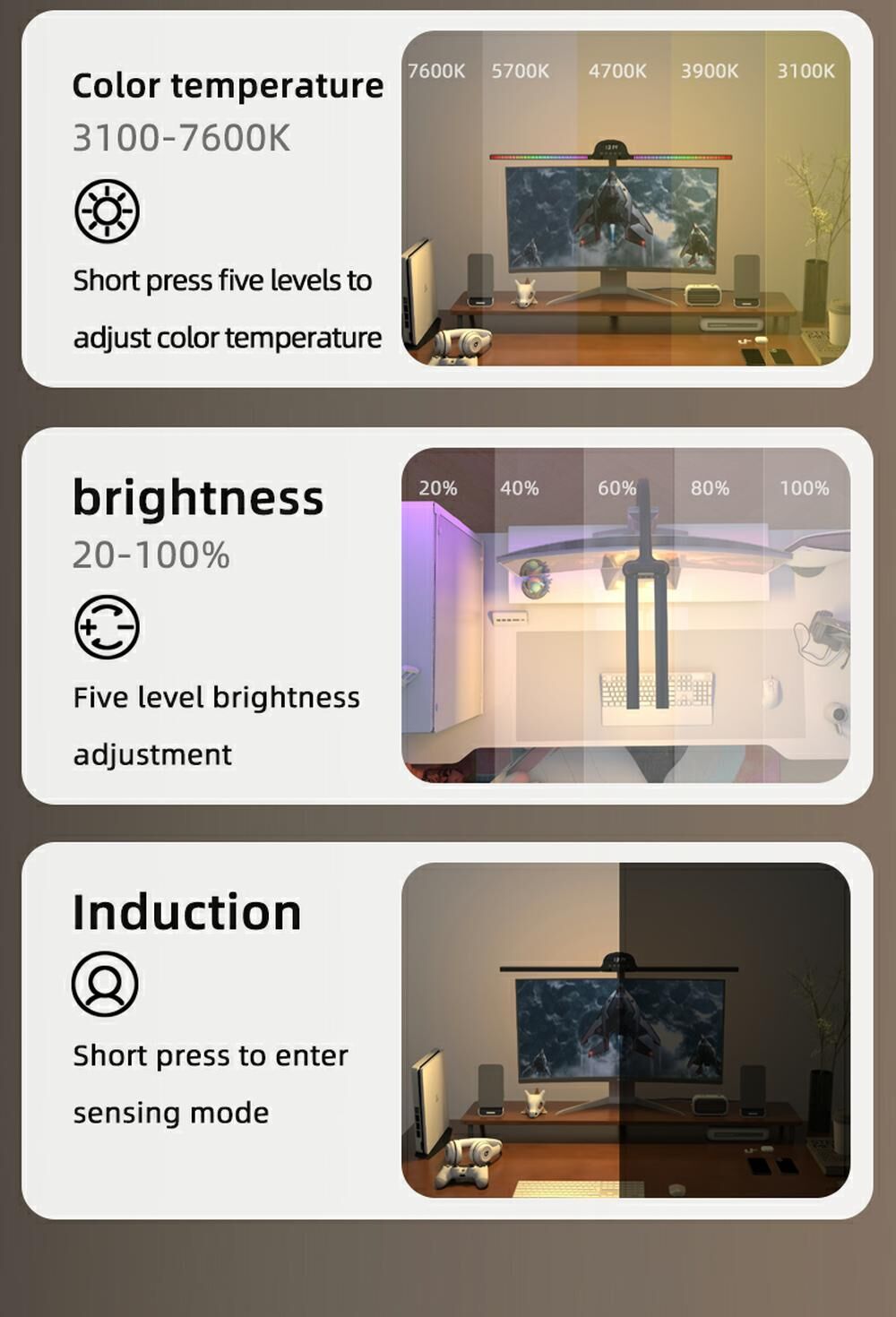 Piano Lamp Led Desk Lamp Computer Lamp Monitor Screen Eye Protection ...