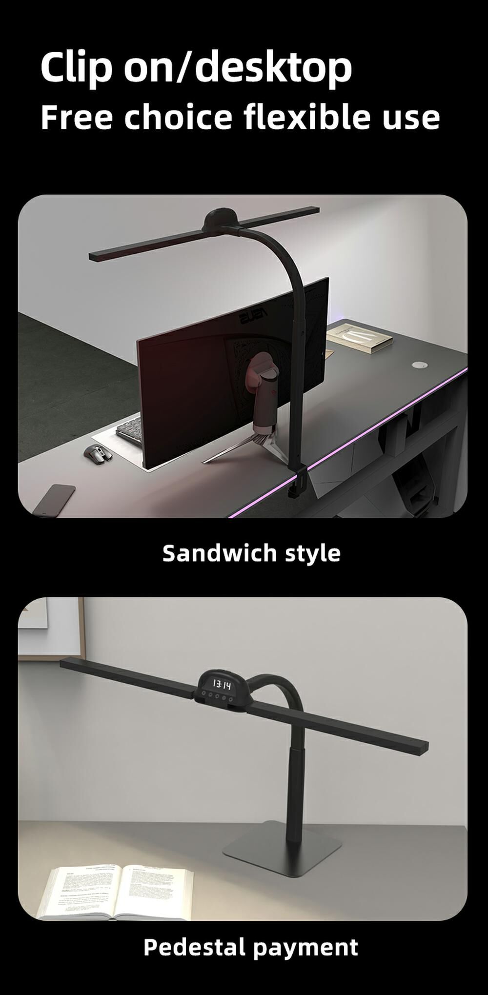Piano Lamp Led Desk Lamp Computer Lamp Monitor Screen Eye Protection ...