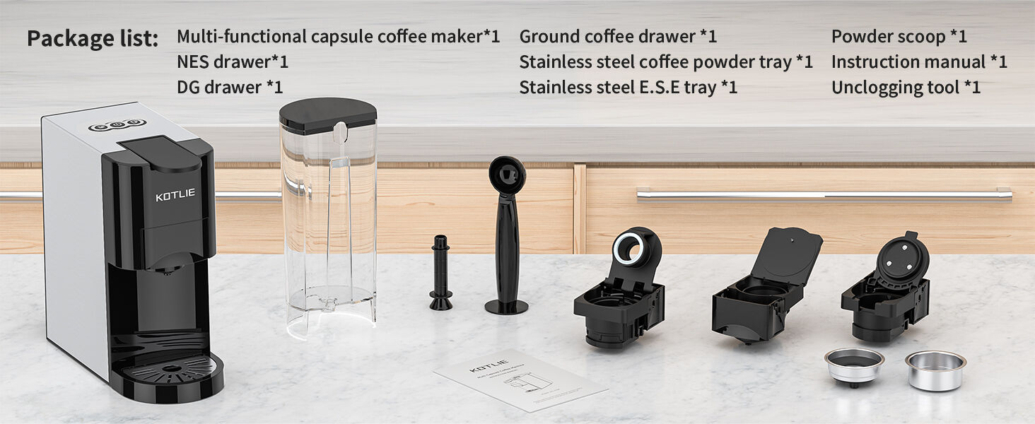 Wholesale Kotlie 4-in-1 Automatic Multi Capsule Espresso Coffee Machine ...