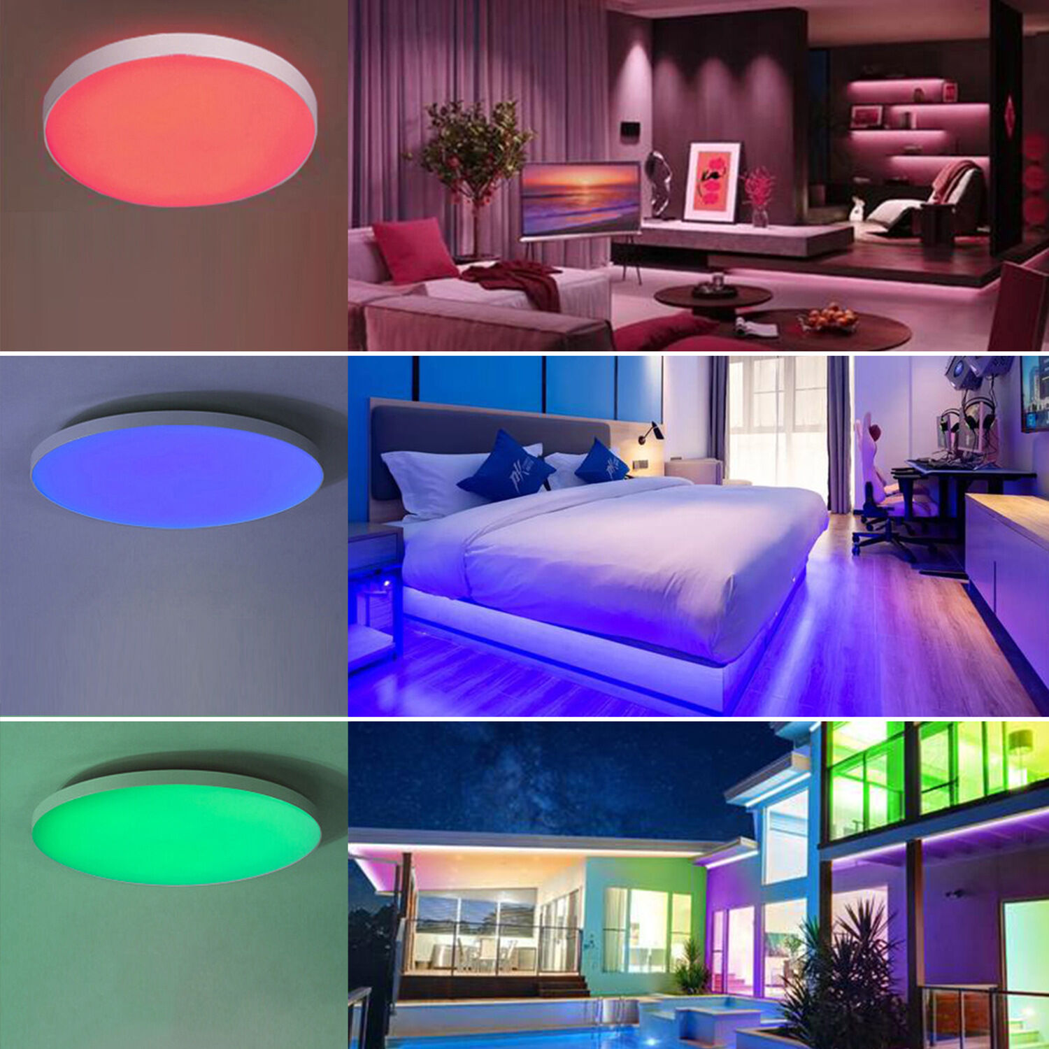 Buy China Wholesale Led Ceiling Light Ceiling Light Rgbcw Full Color ...