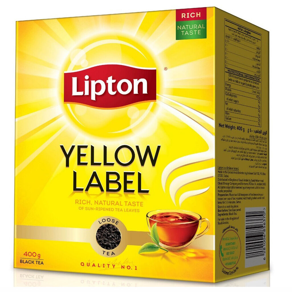 High Quality 200g (100 Packs) Lipton Yellow Label Tea Bags Flavor Tea ...