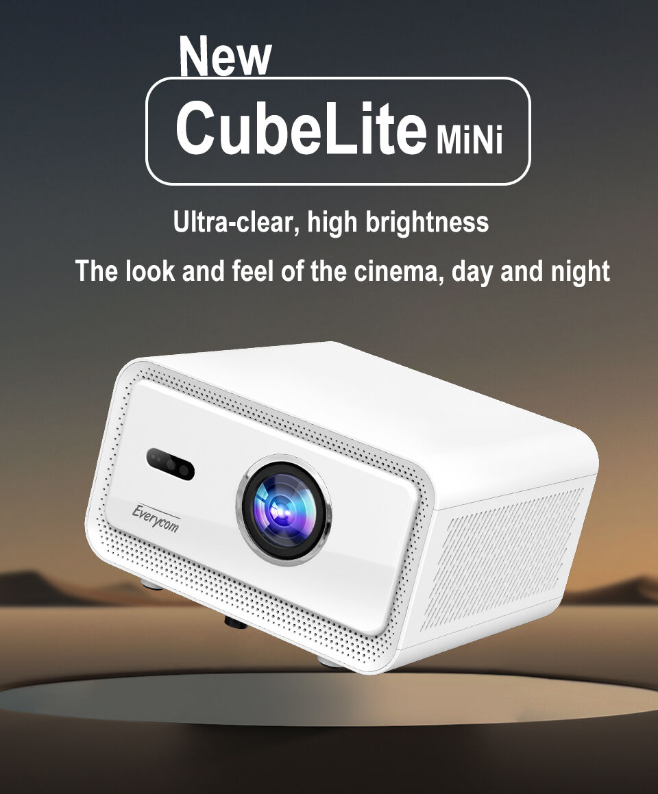 Real 1500 Ansi 4k Video Projector Mirror Screen Smart Android 12 Movie ...