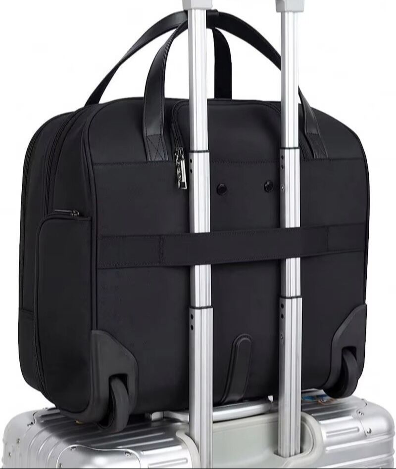 Oxford Rolling Laptop Bag Premium Wheeled Briefcase Fits Up To 1..3 ...