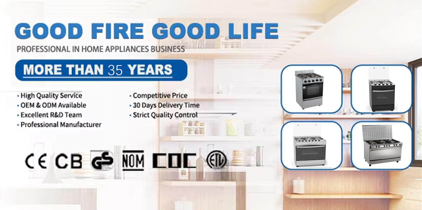 Gas Cooking Range With Black Glass Door Gas Cooking Range Oven - China ...