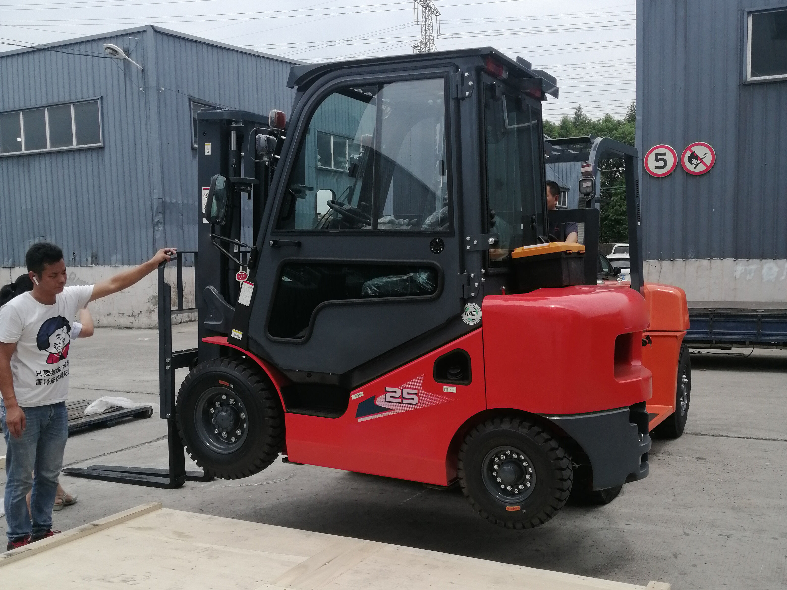 Forklift Machine Heli Cpd50 5 Ton Diesel Forklift 3 Meter Lifting ...