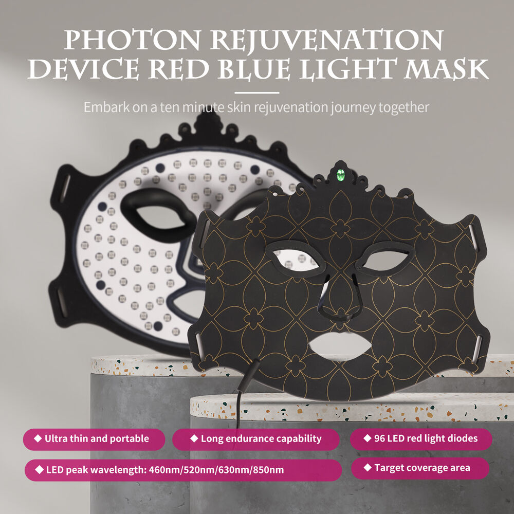 Gip Red Light Therapy Mask 7+1 Led Color Light Therapy Silica Gel 630nm ...