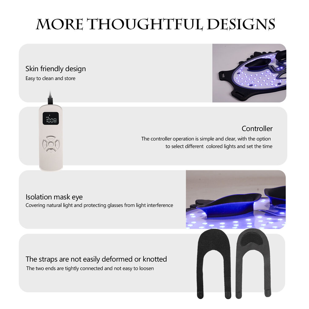 Gip Red Light Therapy Mask 7+1 Led Color Light Therapy Silica Gel 630nm ...