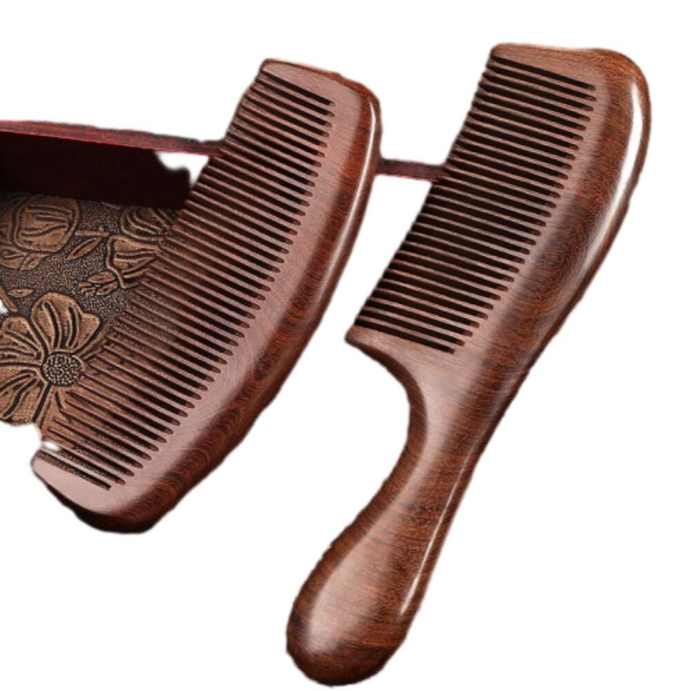 Aged Sandalwood Comb Solid Wood Hair Care Gift Handmade Natural ...