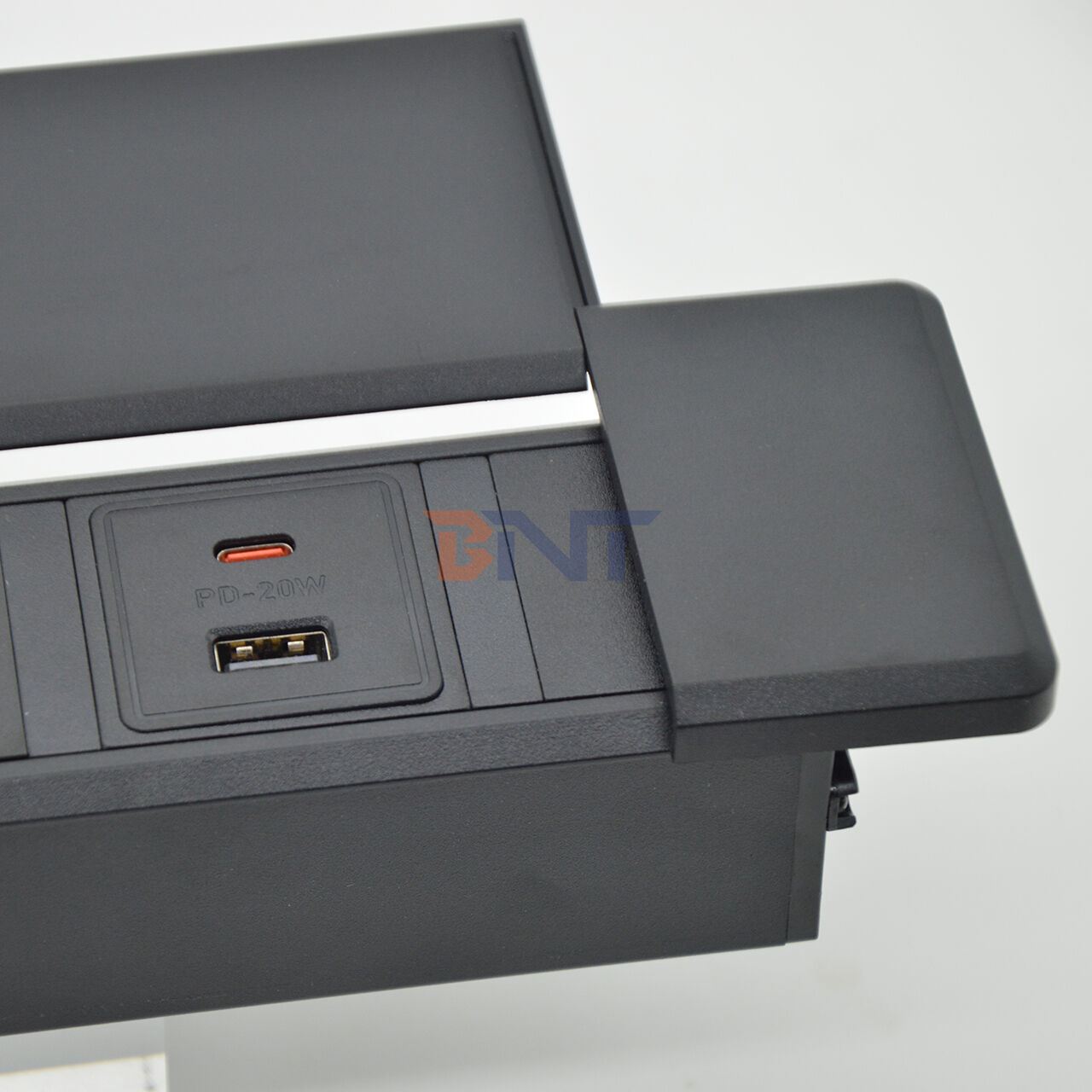 Wholesale Aluminum Alloy Cover Flip Up Power Extension Strip Multifunctional Desktop Hidden ...