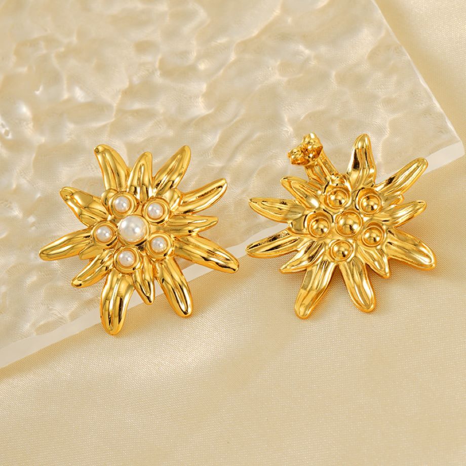 Low Moq Wholesale Stainless Steel Earring 18k Gold Plated Fashion ...