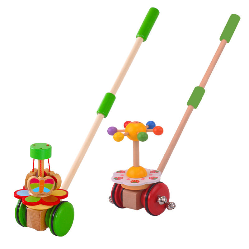 Push & Pull Baby Toys Early Educational Wooden Push Pull Baby Toys ...