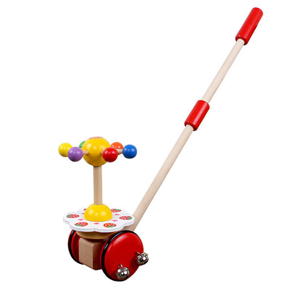 Push & Pull Baby Toys Early Educational Wooden Push Pull Baby Toys ...
