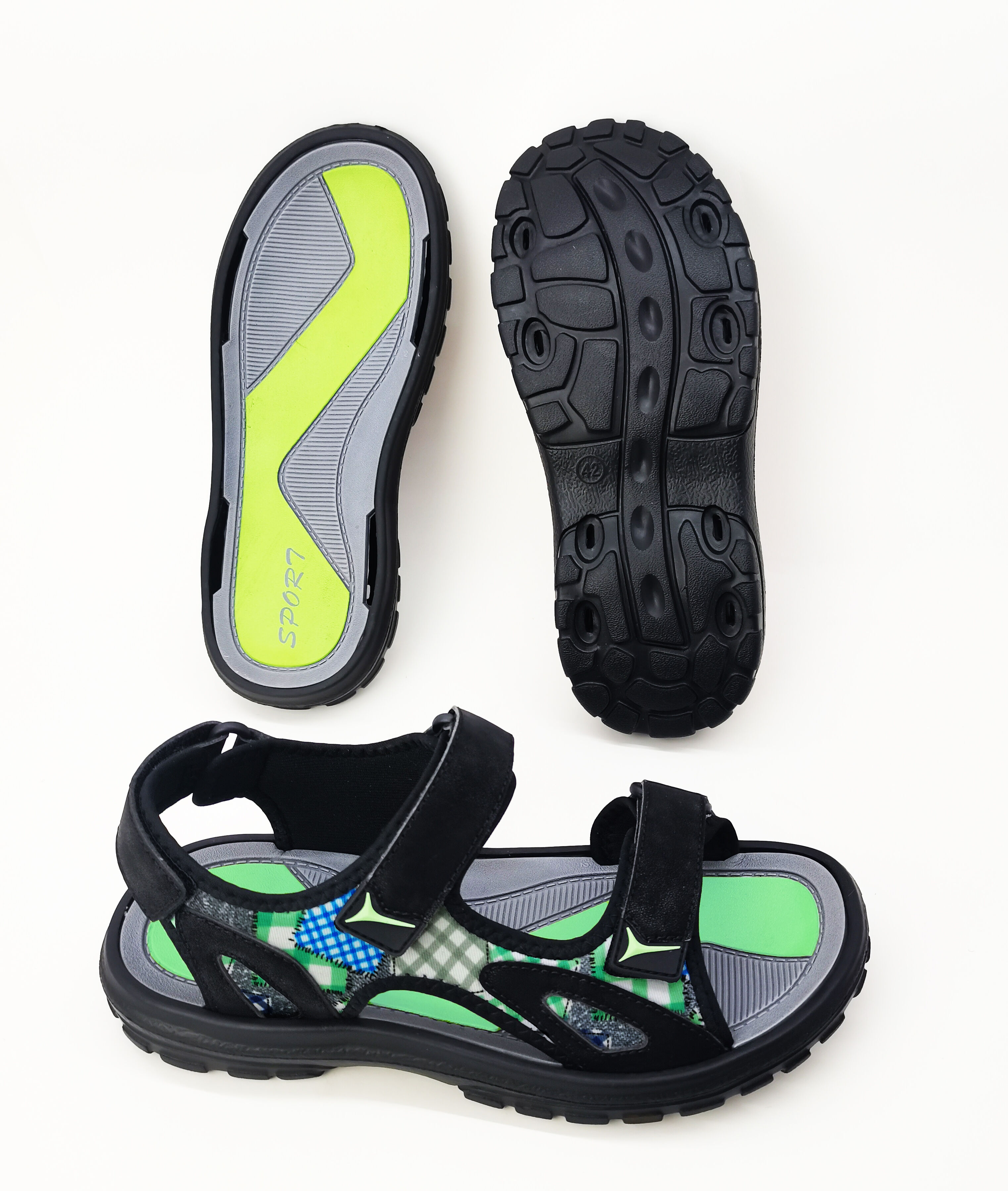Custom Fashion Slide Sandal Shoes Outdoor Beach Buckle Men's Footwear ...