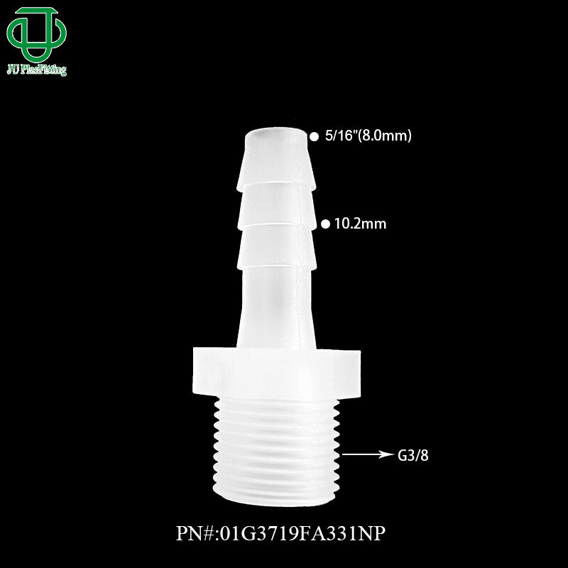 Buy China Wholesale Black Nylon 3/8"npt To 1/2" Hose Barb Straight Male ...