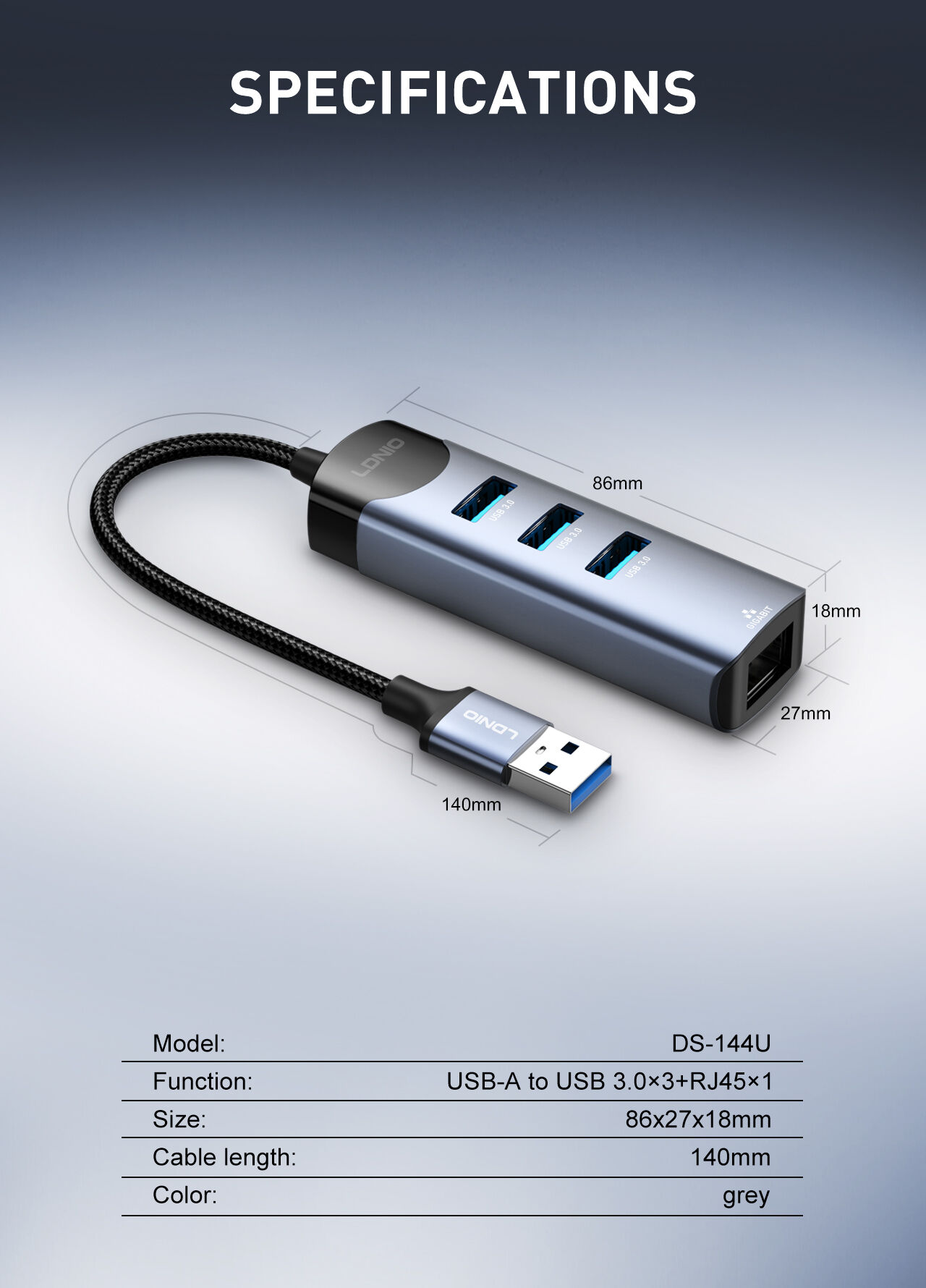 Bulk Buy China Wholesale Usb-a To 3usb-a+rj45*1 Network High Speed Data ...