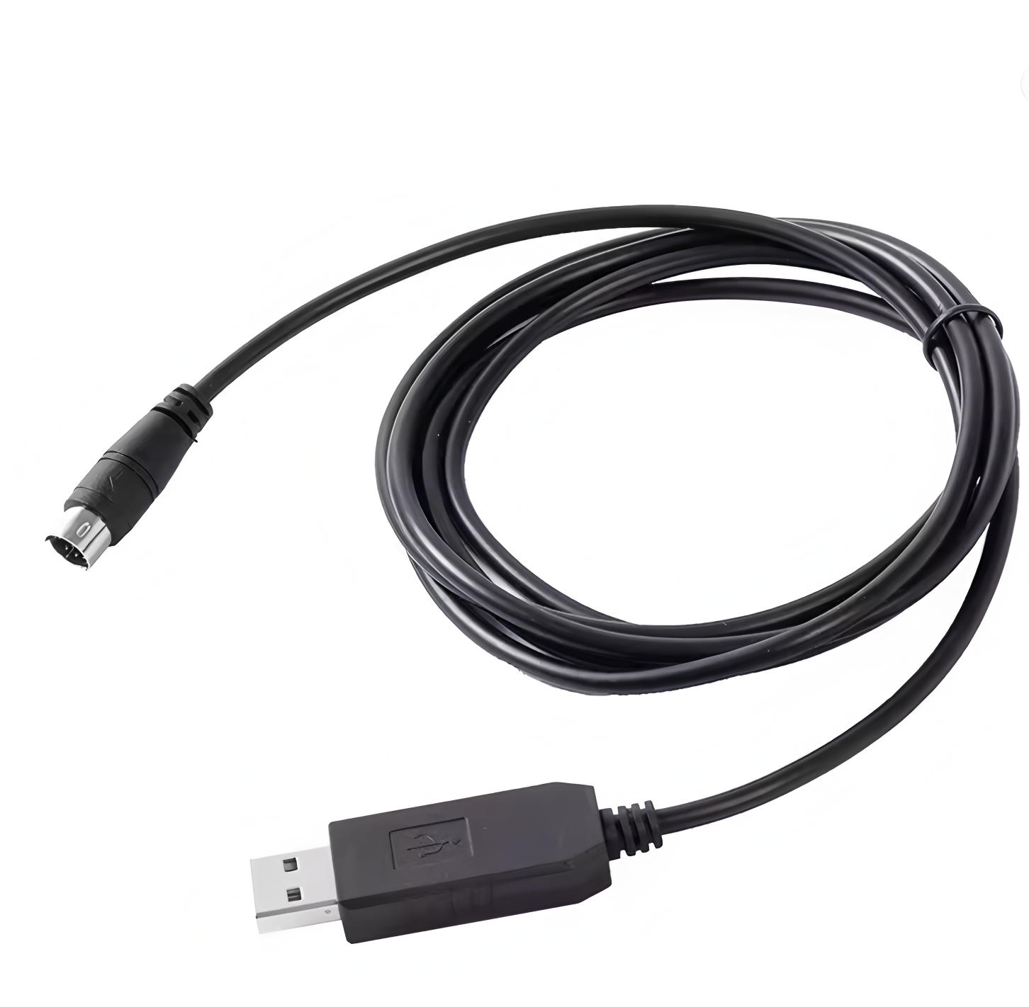 Pl2303 Mini Din 6p Cable Cat Usb To Md6 Serial Adapter Yaesu Programming Cable For Radios Ft ...