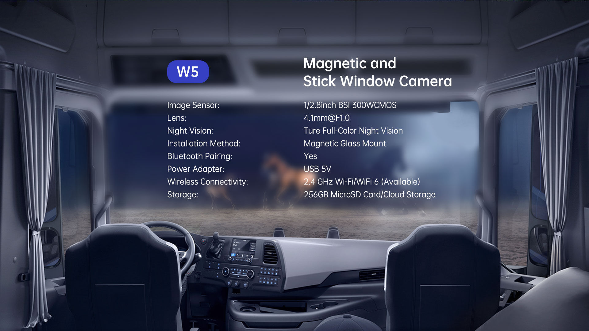 W5 Window Camera With Magnetic Base, Ip65 Weatherproof Rating, And ...